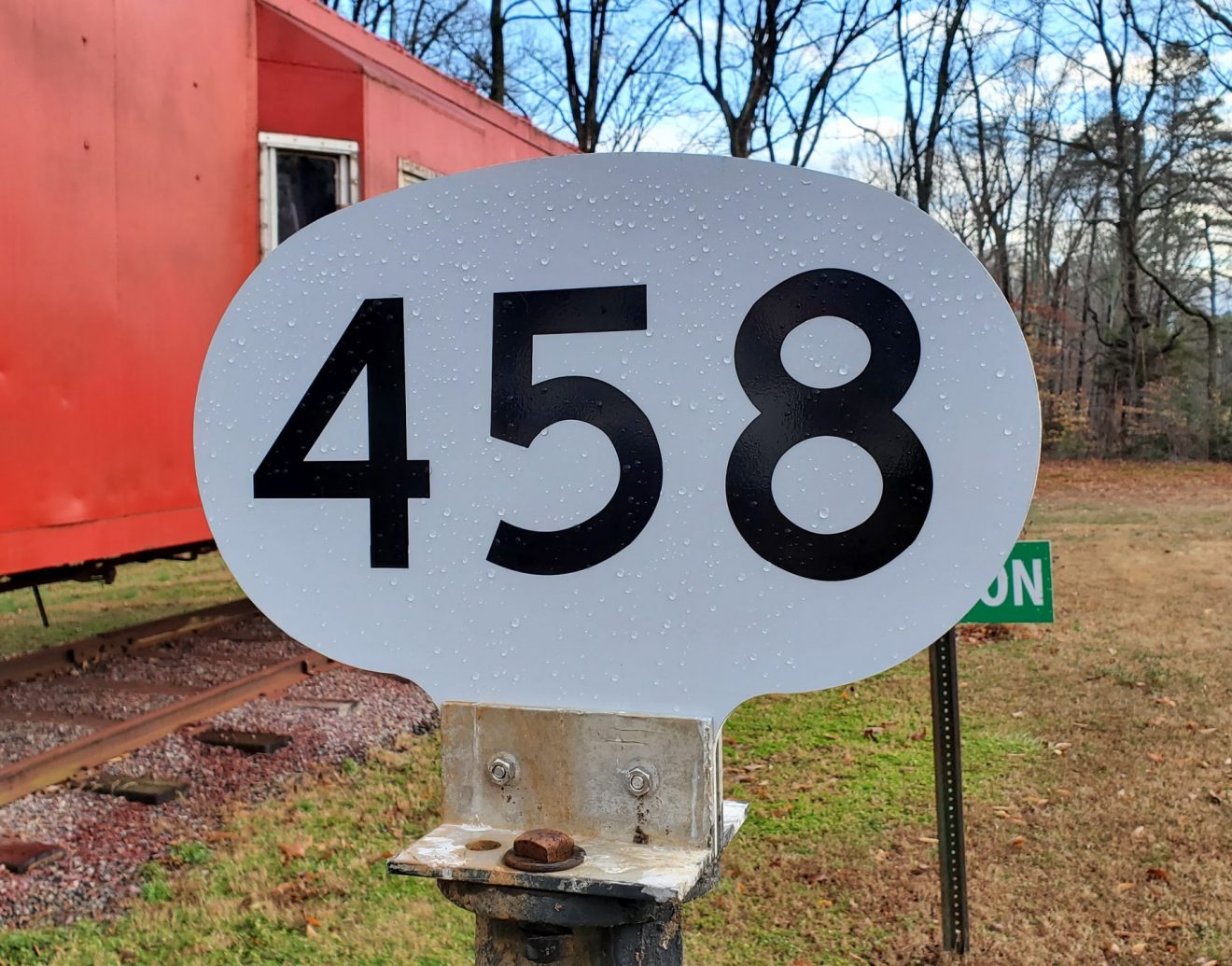 3 Digit Milepost - Asheville District Reproduction Signs