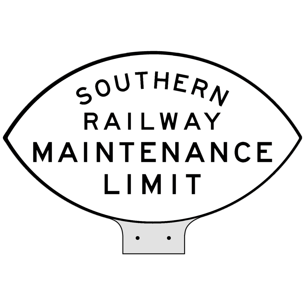 Official Southern Railway Sign List - Asheville District Reproduction Signs