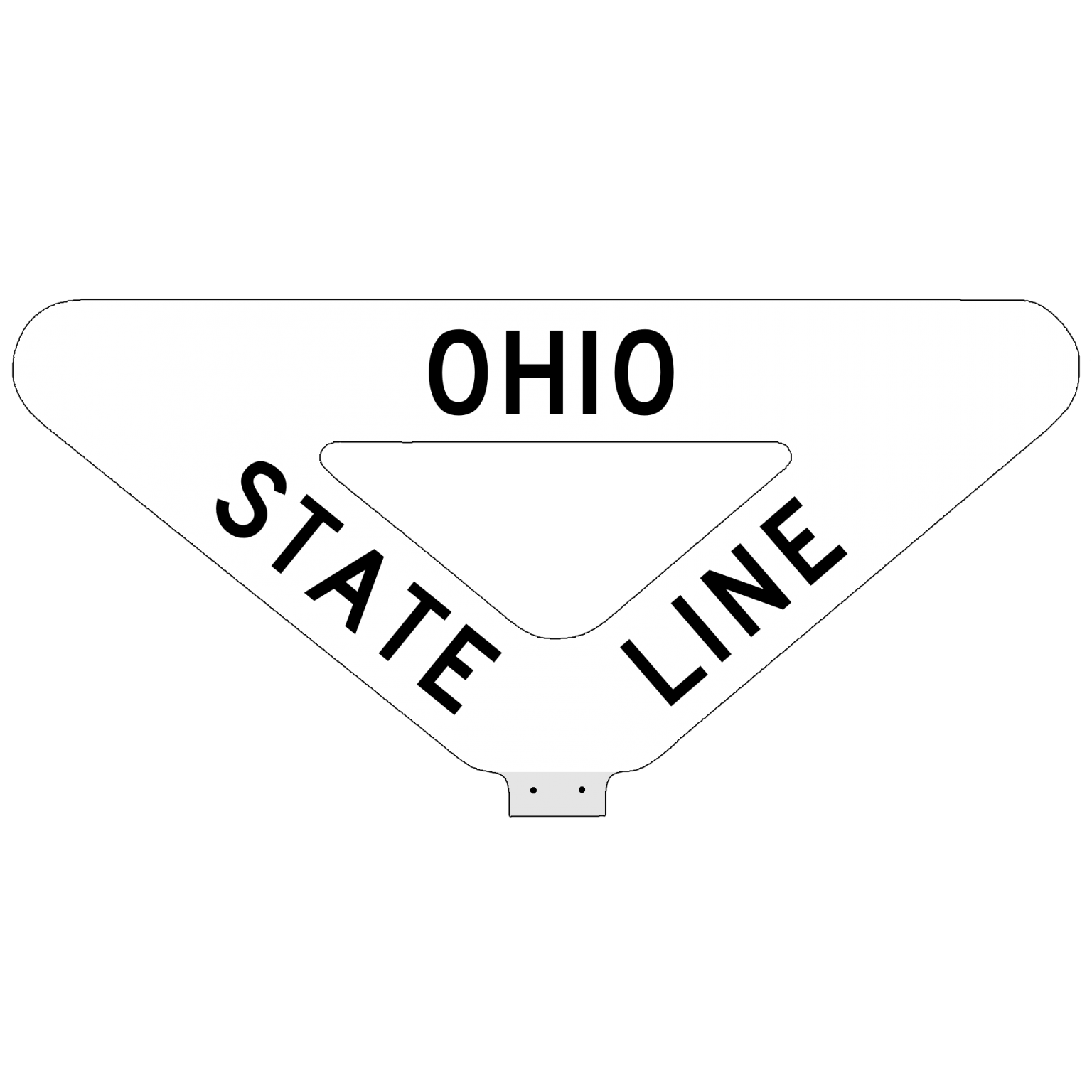 State Line Sign - Asheville District Reproduction Signs