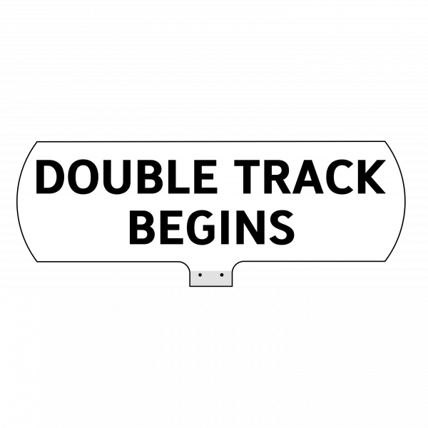 Double Track Sign Asheville District Feeds And Reproduction Signs